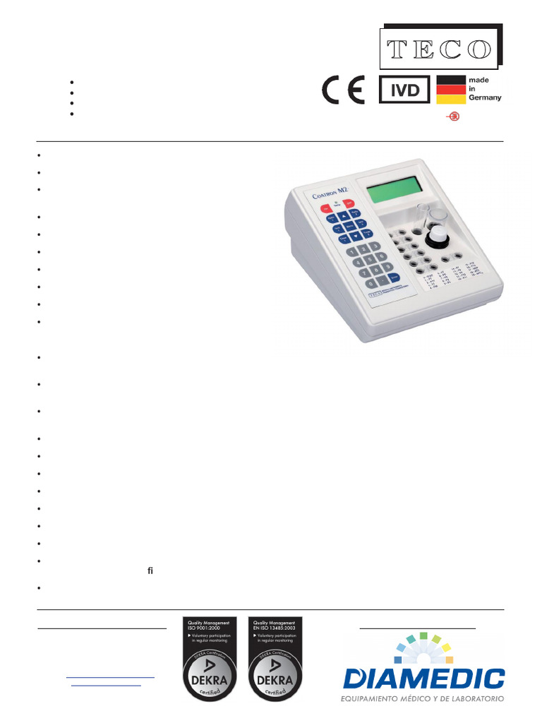 Coatron_M2-ESPAÑOL | PDF | Coagulación | Sangre