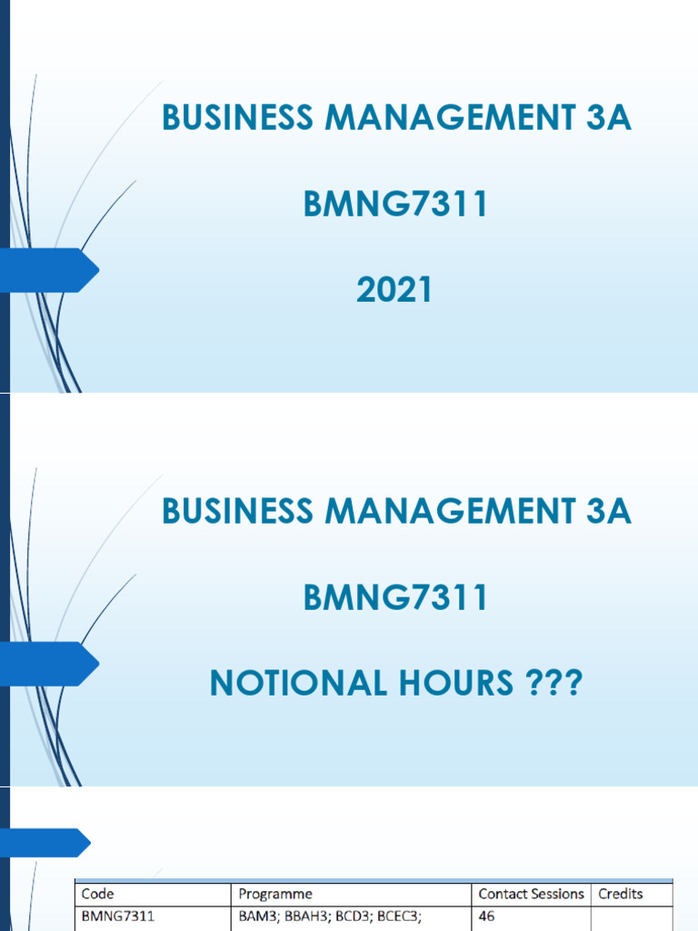 Business Management 3A Overview and Strategy | PDF | Strategic ...