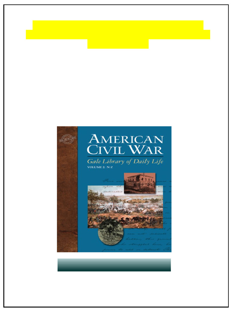 Gale Library of Daily Life American Civil War 2 volumes 1st Edition ...