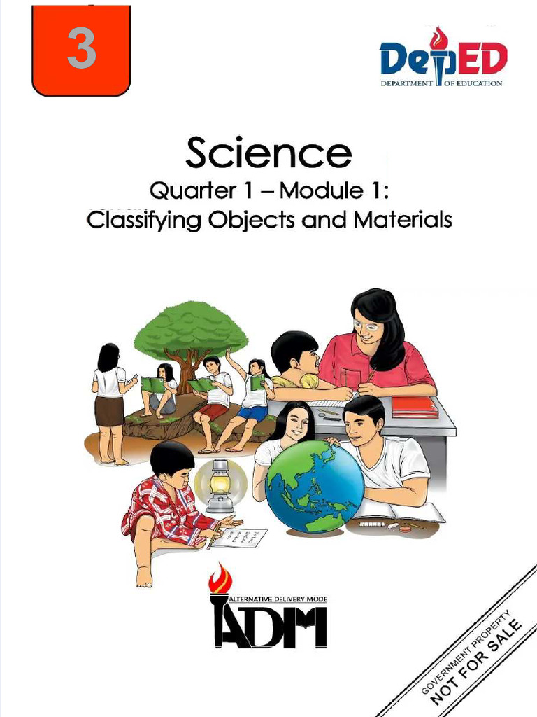 PDF Science Quarter 1 Module 1 Classifying Objects and Materials Compress | PDF | Taste | Shape