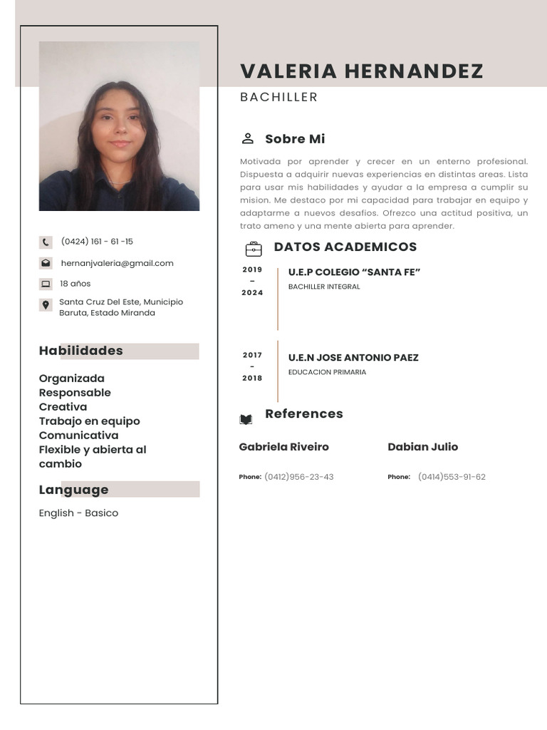 Simple Professional CV Resume | PDF