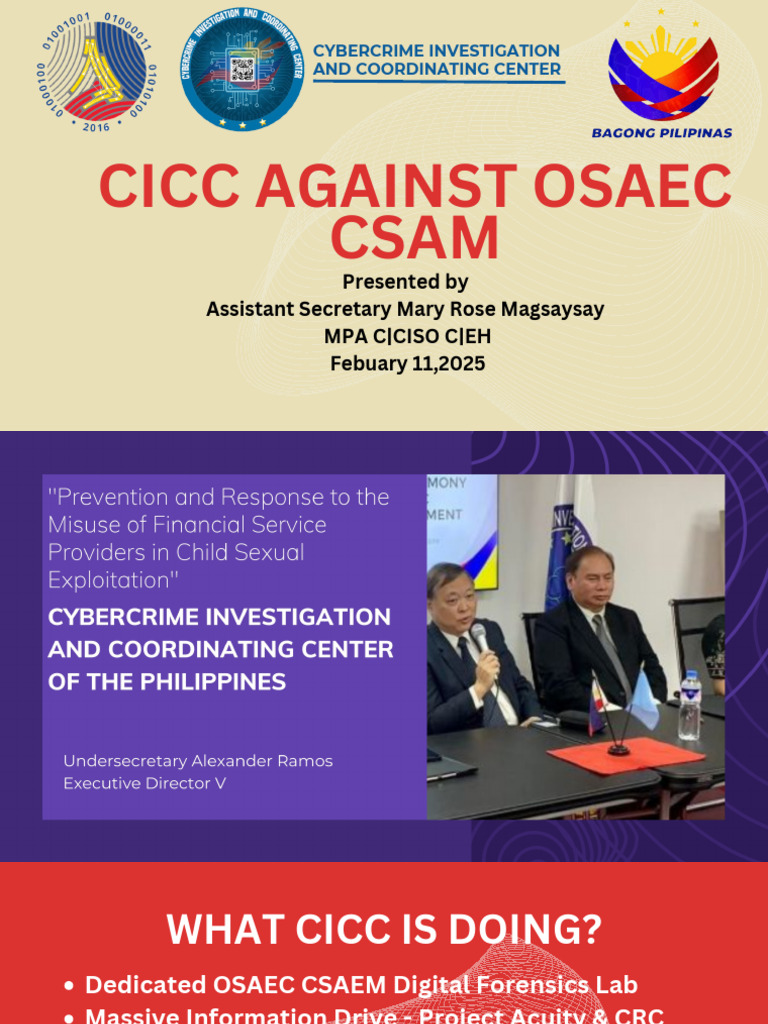 Cicc Osaec Csaem 2024 PDF | PDF | Cybercrime | Digital Forensics