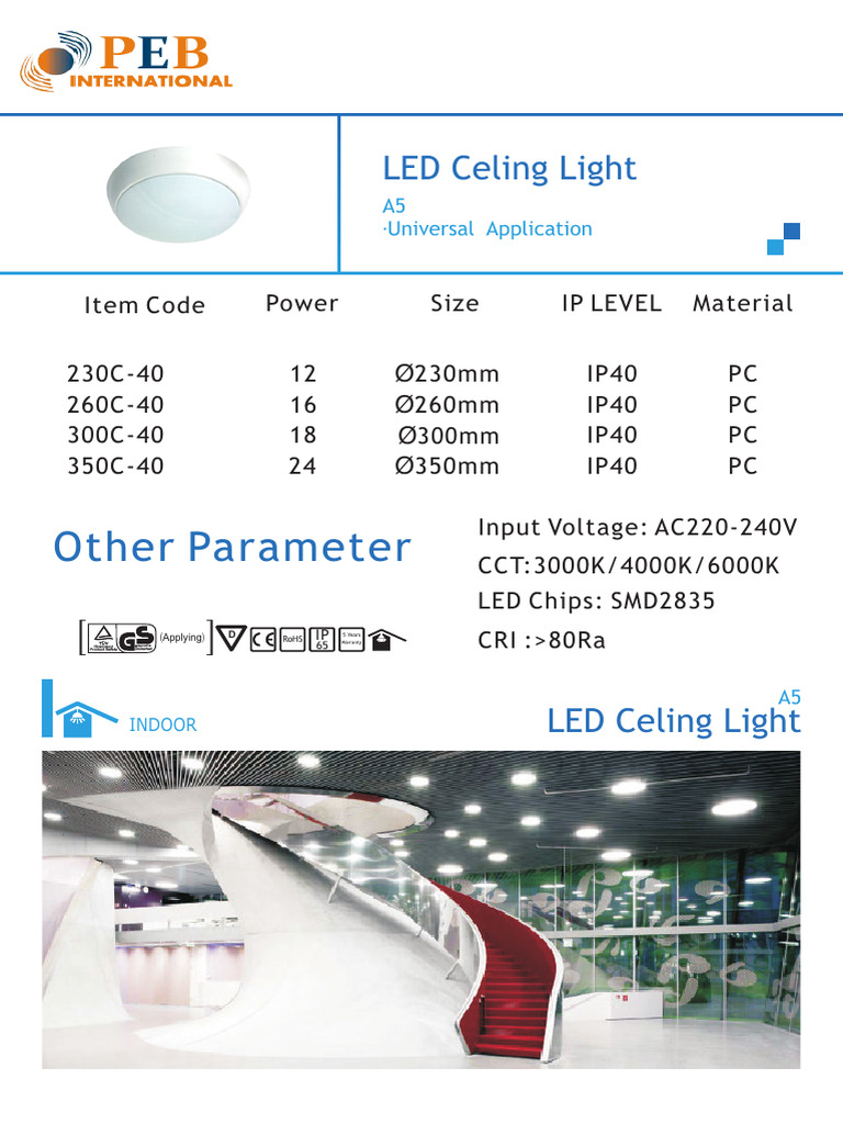 2D Ceiling Light | PDF