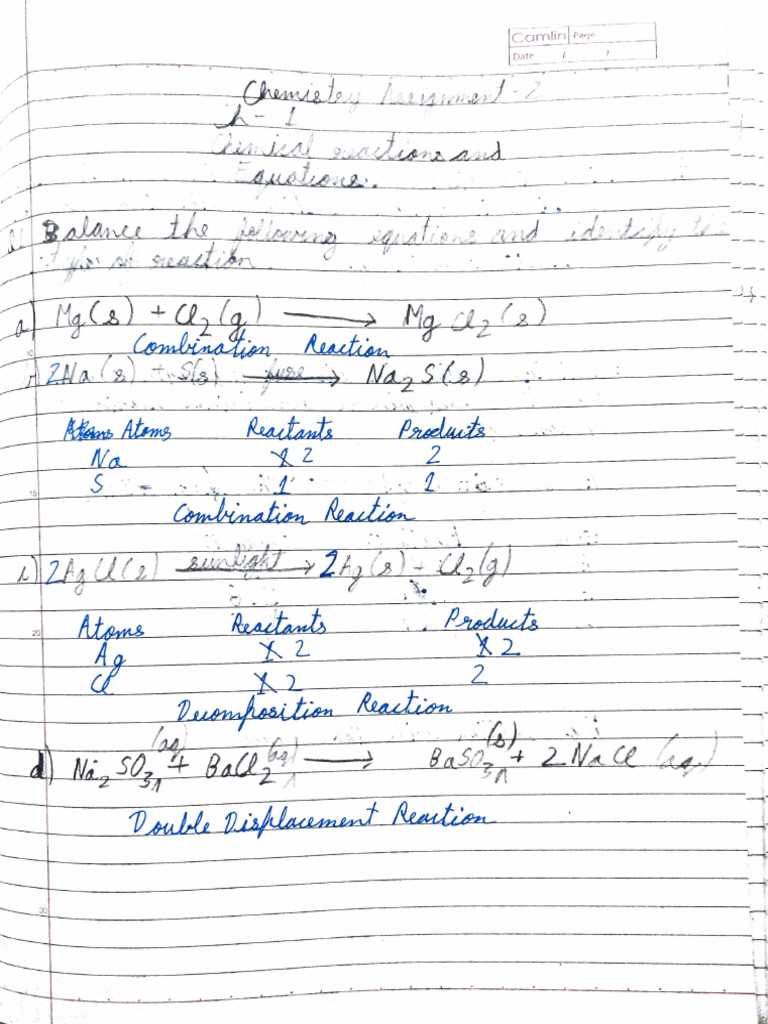 Chem Assignment | PDF
