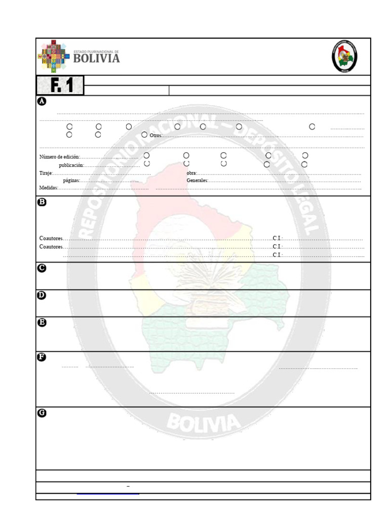 Formulario F.1 | PDF
