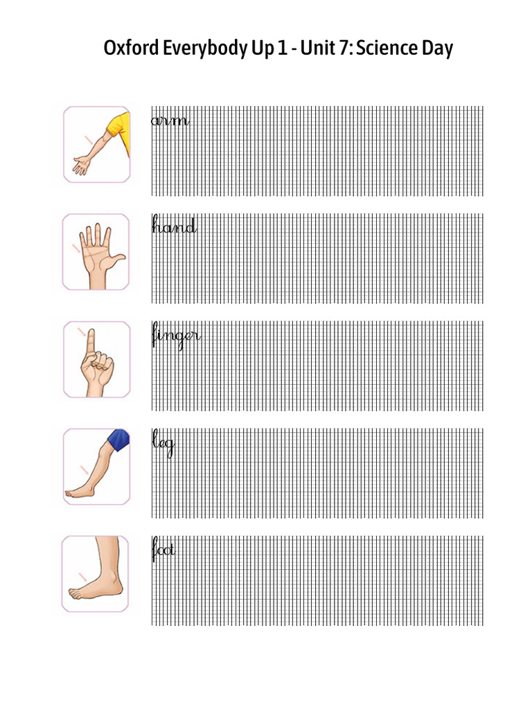 PDF 7 - Oxford Everybody Up 1 - Unit 7- Science Day - Luyện Viết Chữ ...