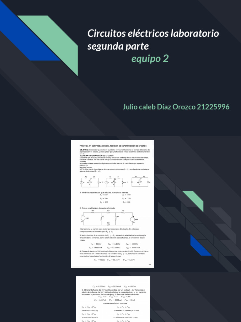Lab Circuitos Segunda Parte | PDF