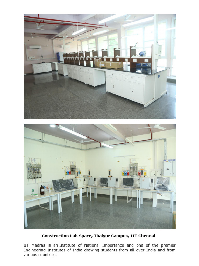 IIT Madras - Lab Building - NBCC (I) LTD | PDF