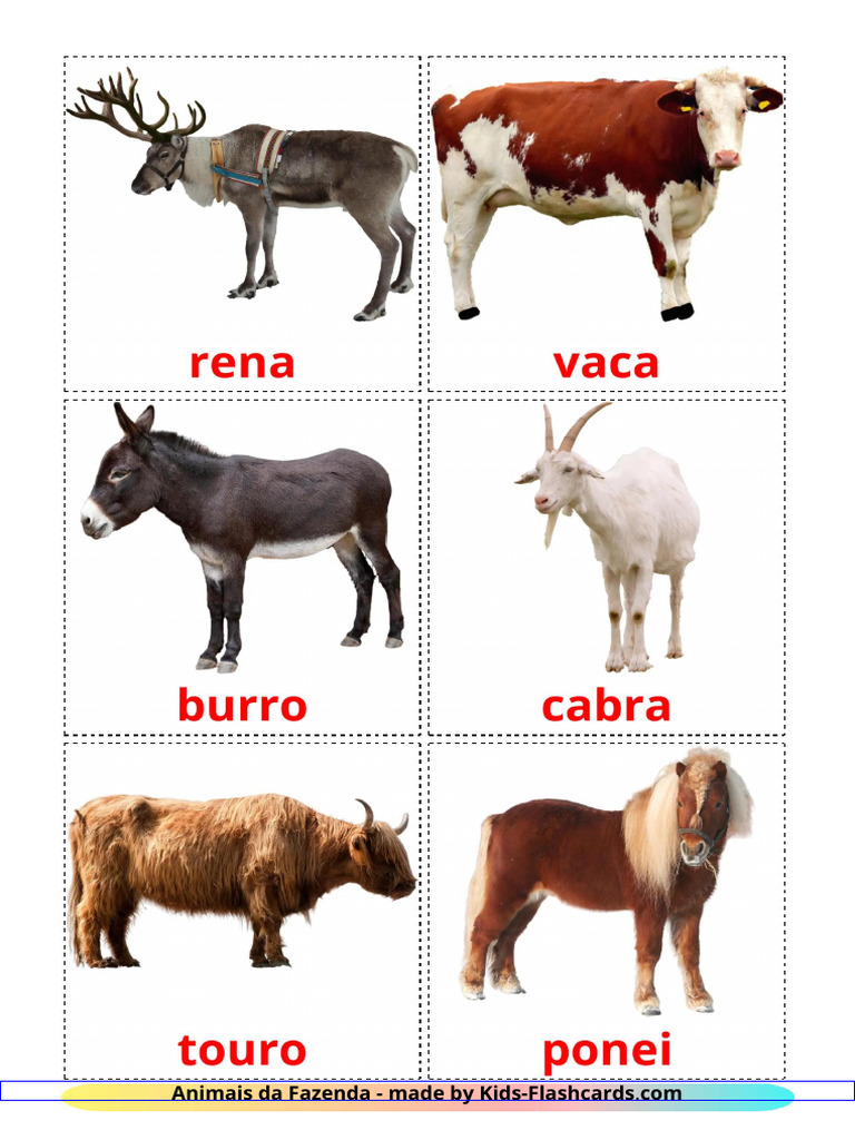 Animais Da Fazenda 6 A4 | PDF
