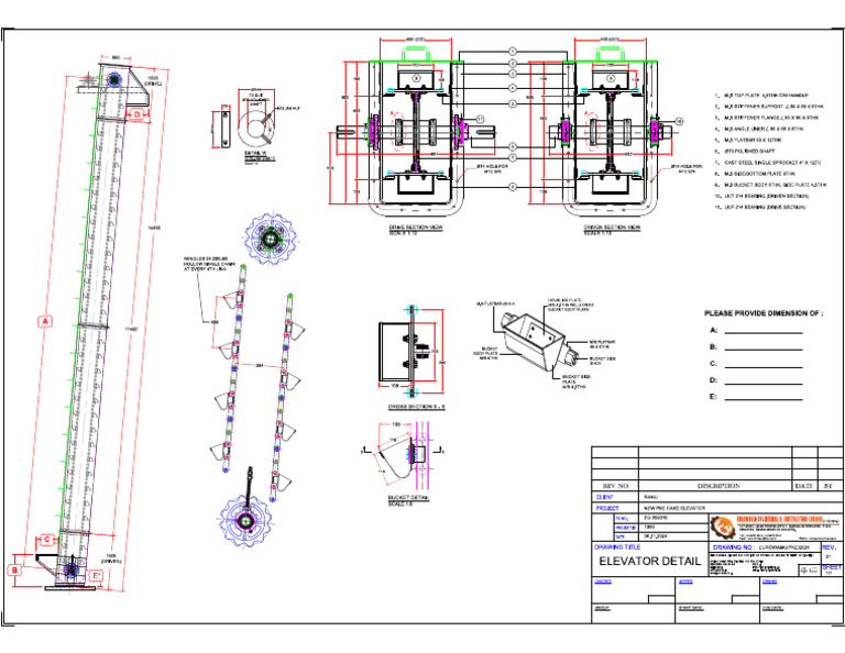 Cake Conveyor Drawing | PDF