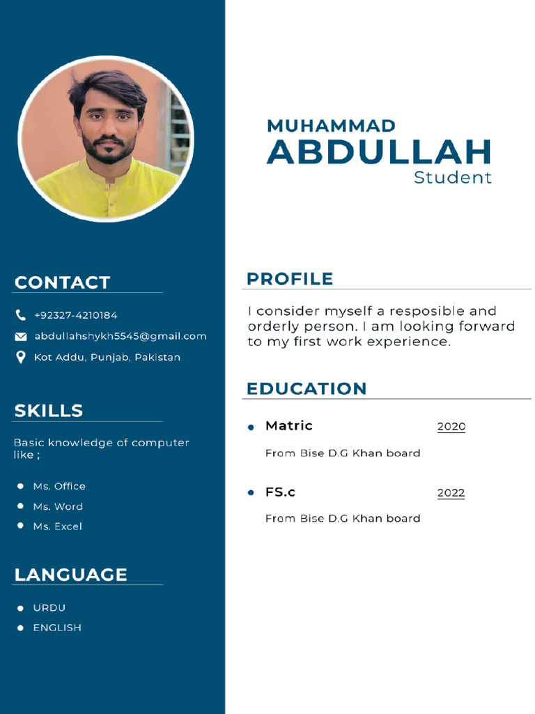 Abdullah's Resume, 2 | PDF