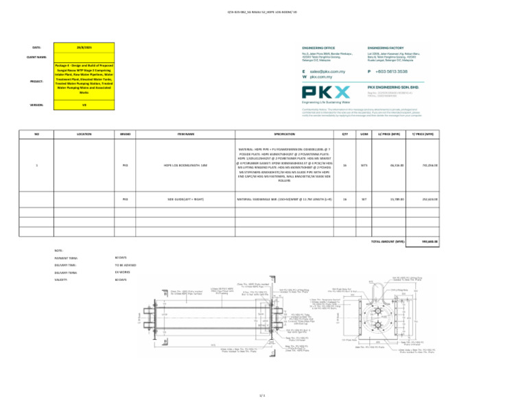 Qta-025-082 - SG Rasau s2 - Hdpe Log Boom | PDF | Mechanical ...