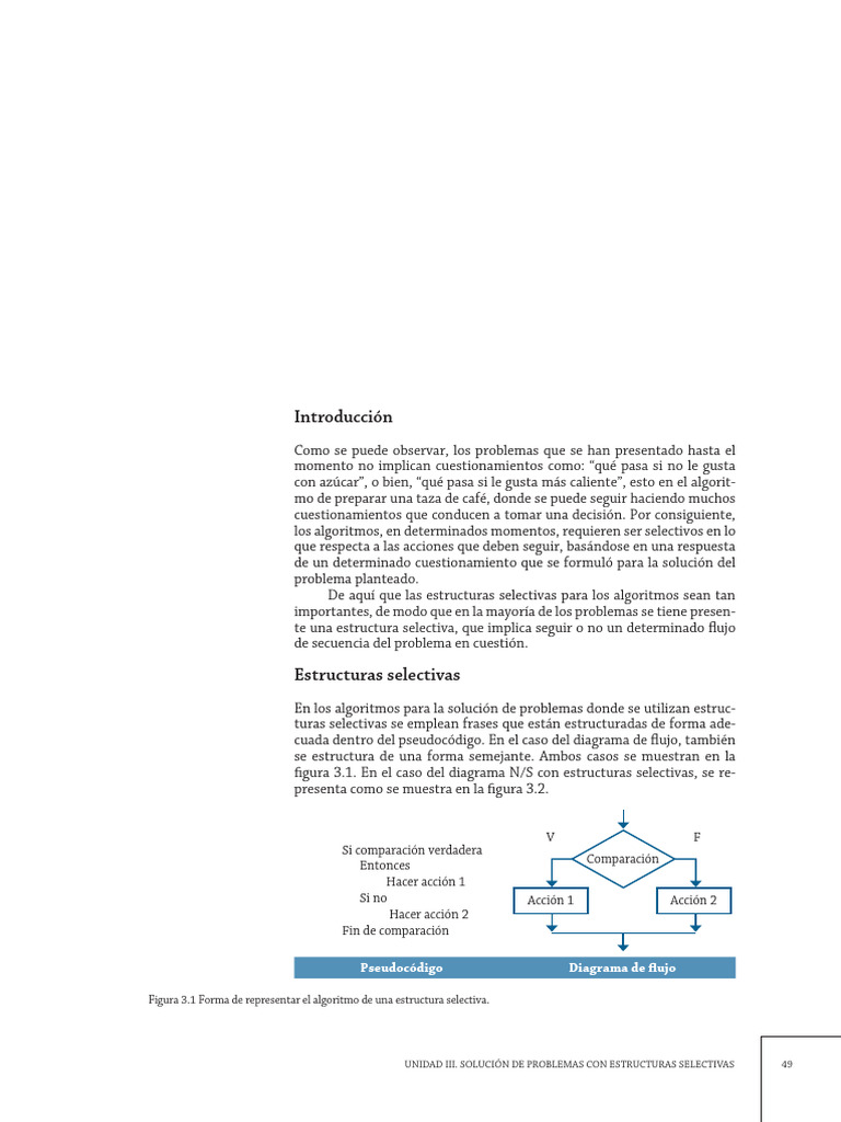 Estructuras Selectivas en Algoritmos | PDF | Algoritmos | Informática