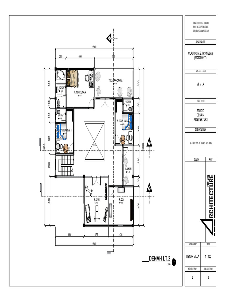 Denah Studio-Model Cb2 | PDF