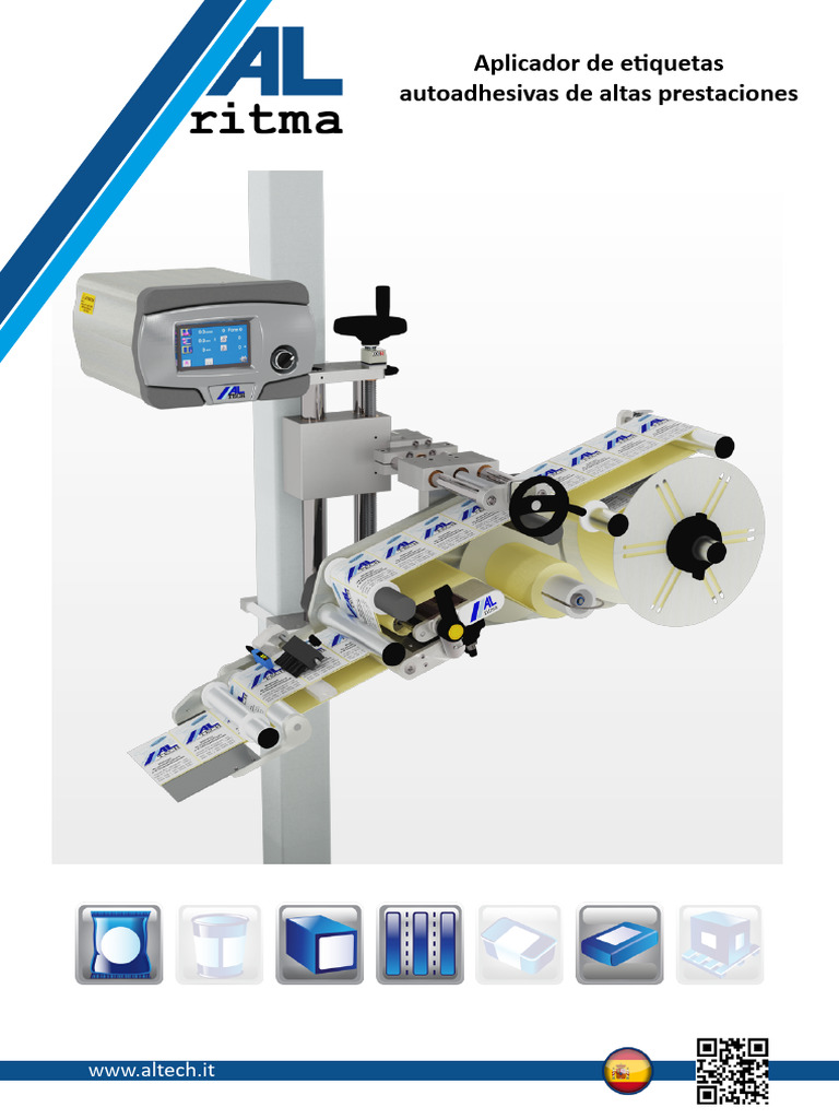 Aplicador Etiquetas Alstep Altech | PDF