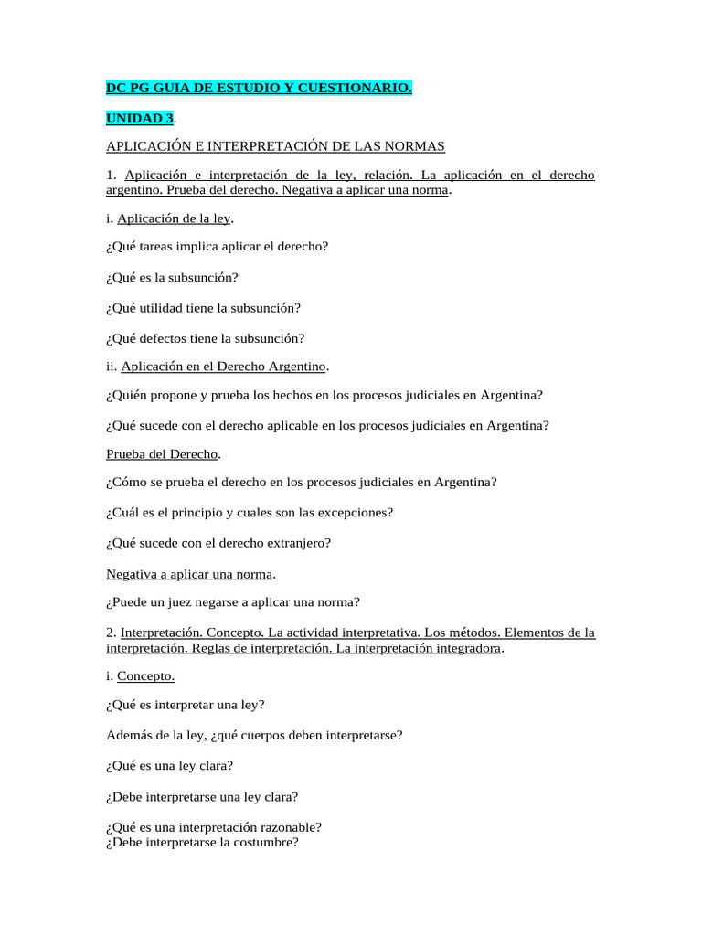 3a - Guía de Estudio Unidad 3 (EDC) | PDF | Apelación | Judicaturas