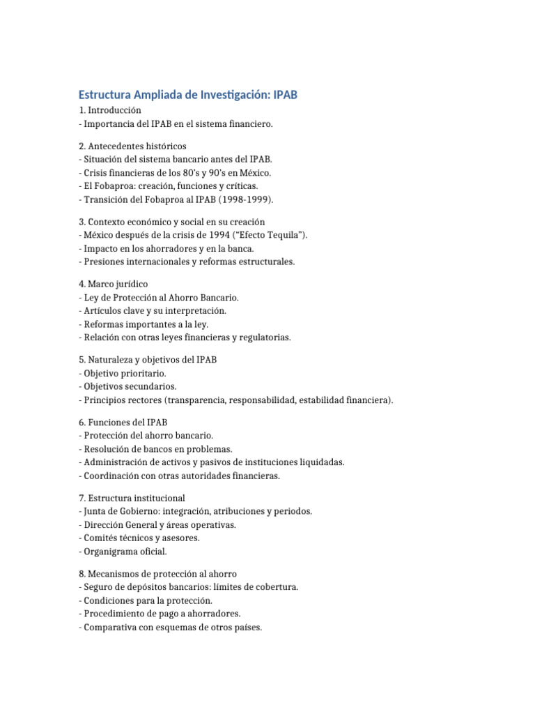 Estructura y Funciones del IPAB en México | PDF | Bancos | México