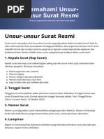 Struktur Surat Resmi yang Benar | PDF