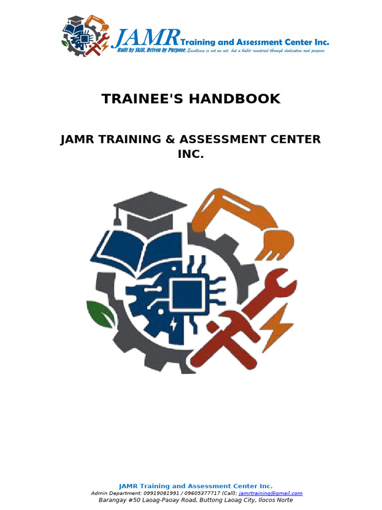TESDA Trainees Handbook | PDF