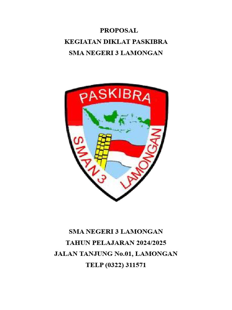 DIKLAT PASKIBRA SMA 3 Lamongan 2025 | PDF