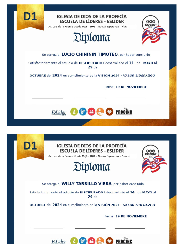 Diplomas E.L | PDF