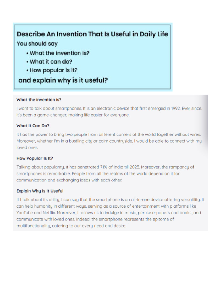 Speaking IELTS PART2 | PDF