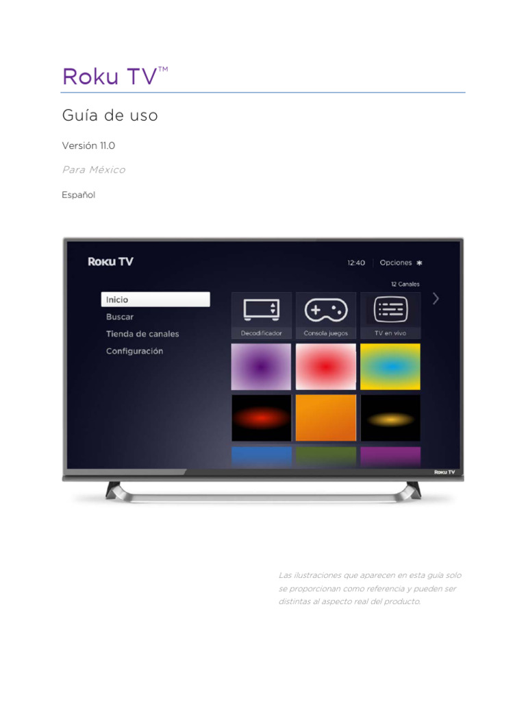 Roku TV User Guide 11 0 Es MX | PDF | Hdmi | Roku