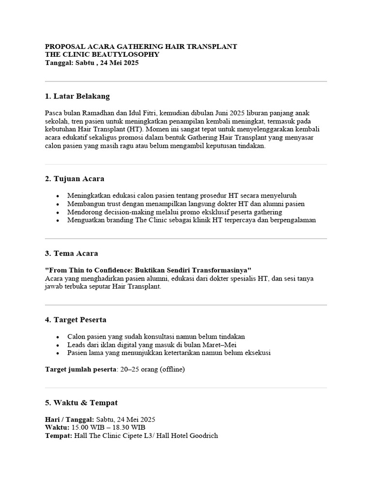 Proposal Gathering HT Mei 2025 | PDF
