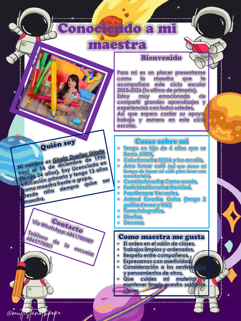 Conociendo A Mi Maestra | PDF