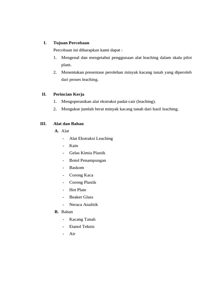 Laporan Ekstraksi Padat-Cair | PDF