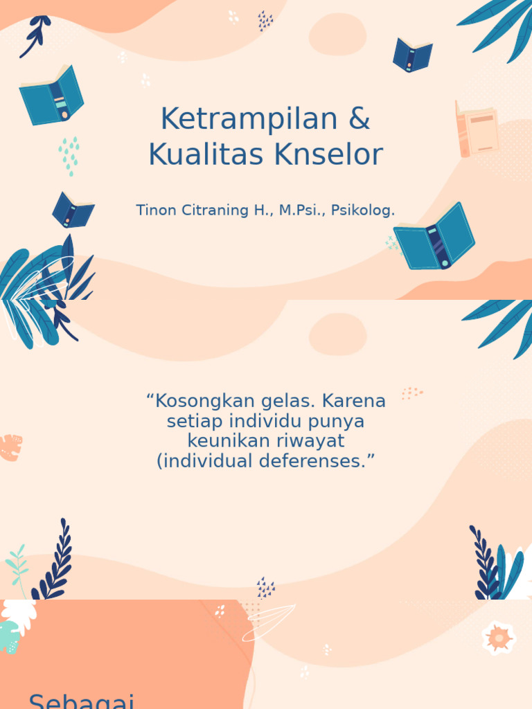 Materi 6. Ketrampilan Konseling | PDF