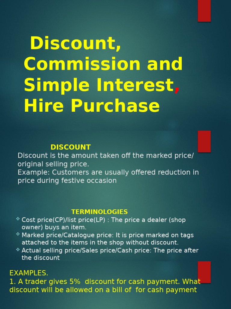 Understanding Discounts and Interest Rates | PDF | Interest | Discounting