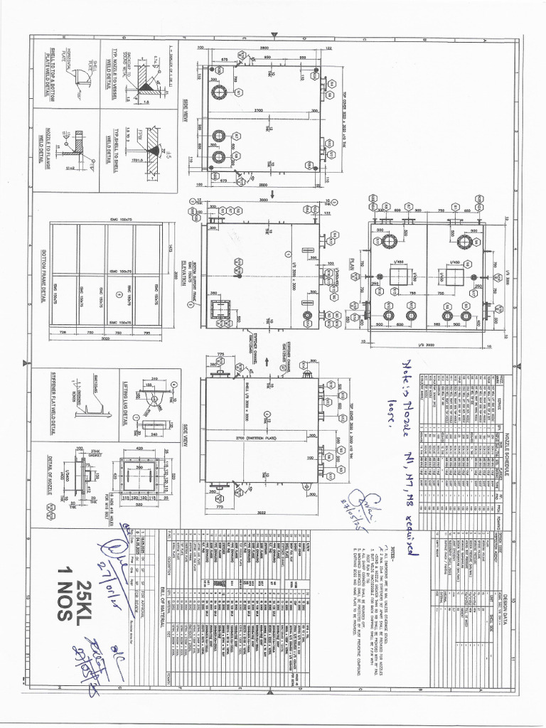 APPROVED Hot Well & Cold Well Tank GA R1 | PDF