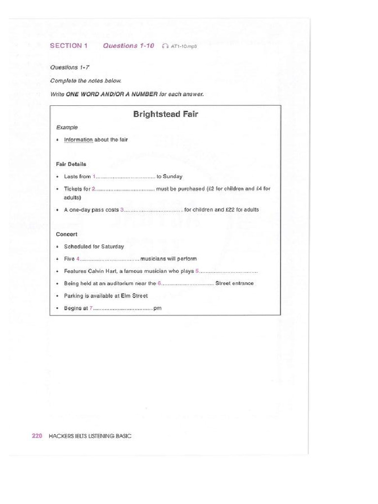Practice Test - Hacker - Cuối Sách | PDF