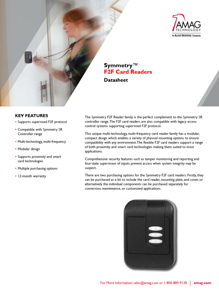 Symmetry F2F Card Readers Overview | PDF | Computer Engineering | Computing
