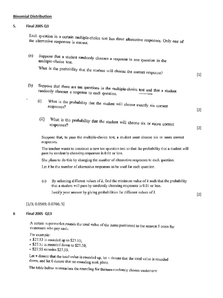 Binomial Dist Final | PDF