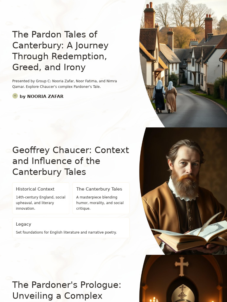 The Pardon Tales of Canterbury A Journey Through Redemption Greed and ...
