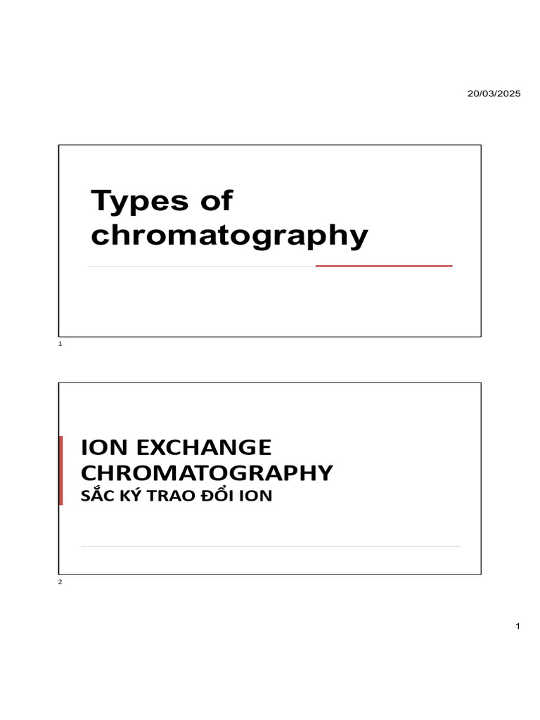 Lec7 Modes of Liquid Chromatography 2025 p2 | PDF | Chemistry ...