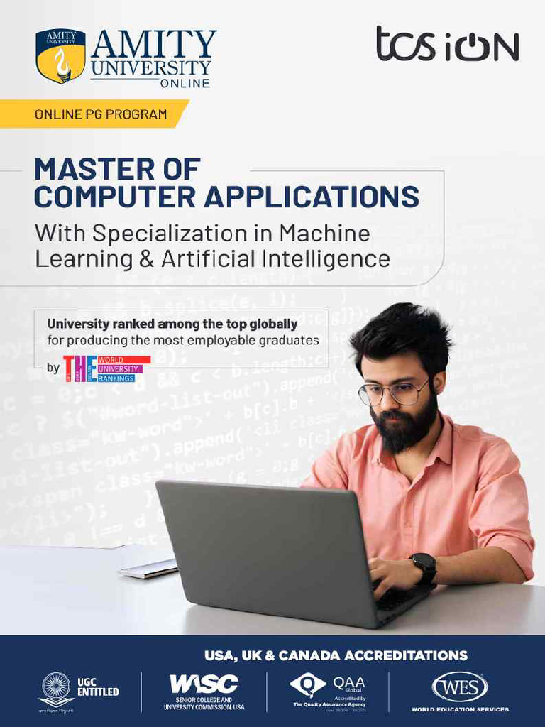 Master of Computer Applications (MCA) With Specialization in Machine ...