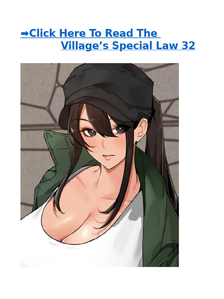 The Village's Special Law 32 Chapter Raw Manhwa (Read Now) in English | PDF