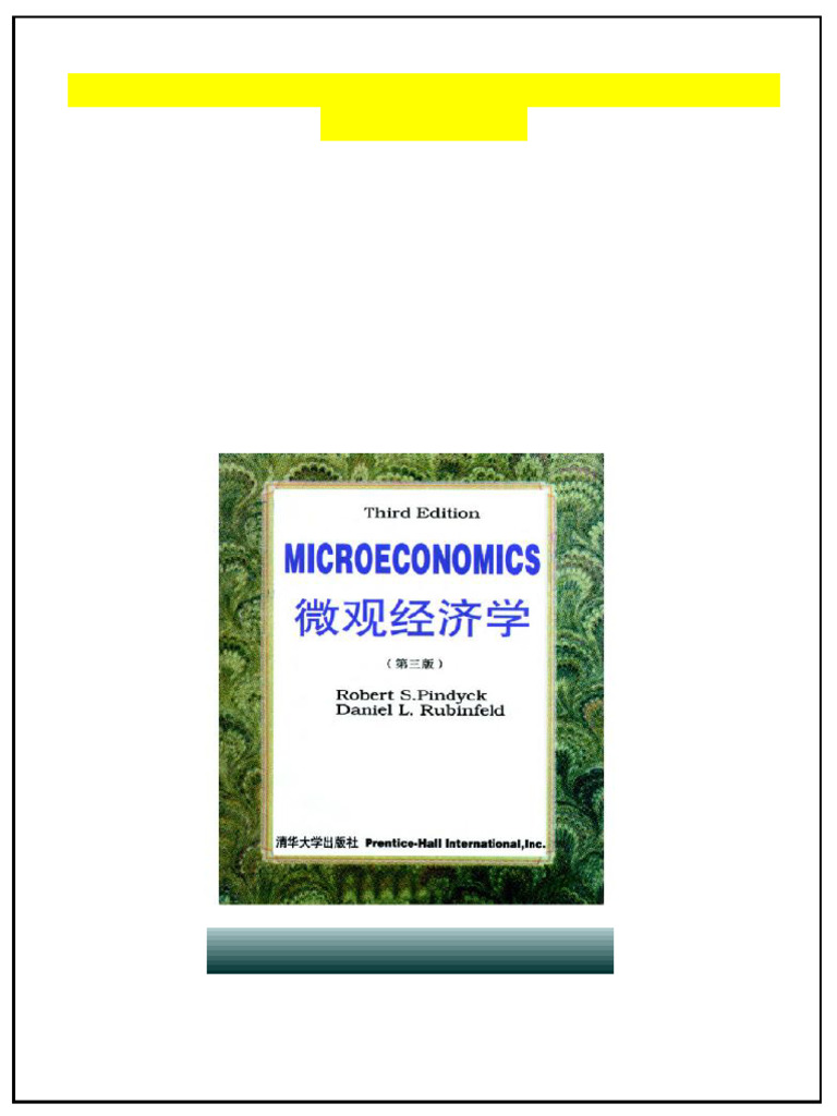 Economics Microeconomics 3rd Edition Pindyck Online Version | PDF | Zoology