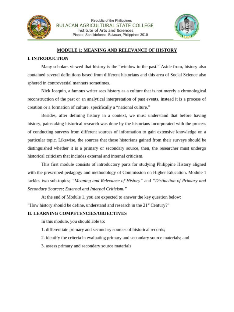 Understanding History and Its Sources | PDF | Primary Sources | Liberal ...