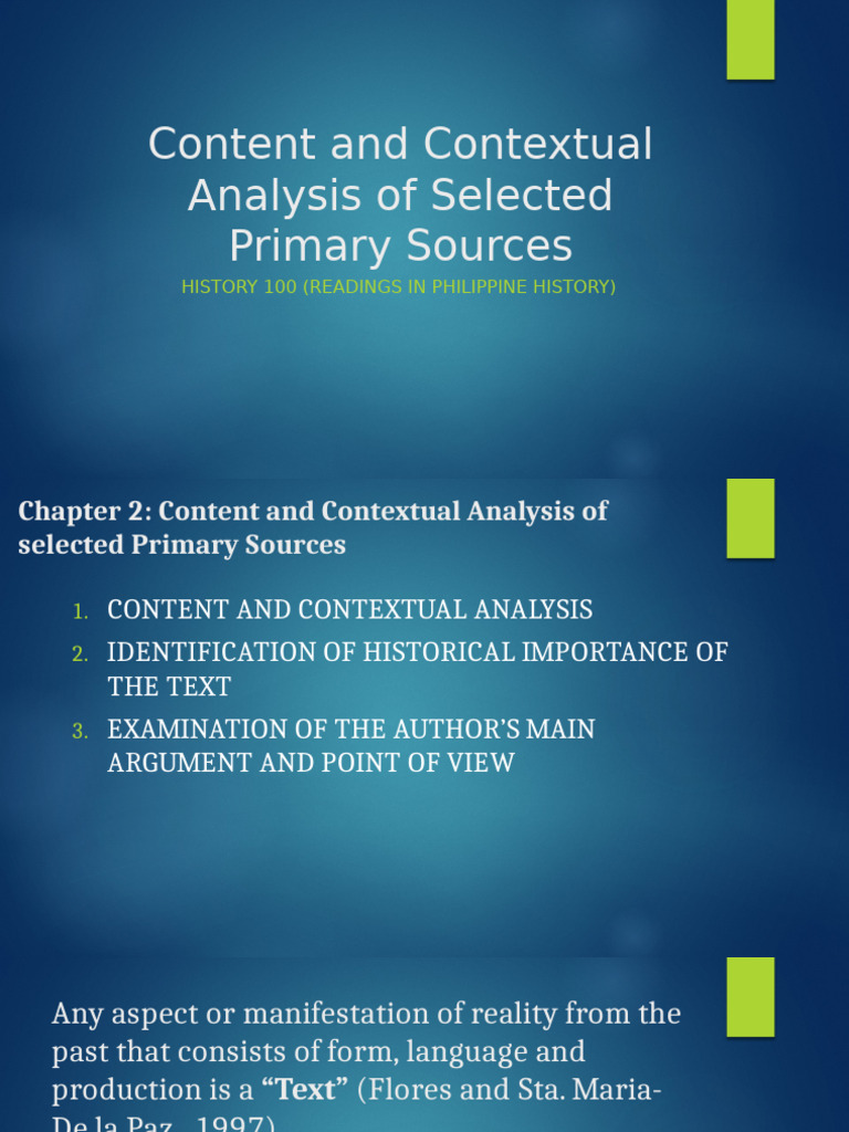 Chapter 2: Analyzing Philippine Sources | PDF | Philippines
