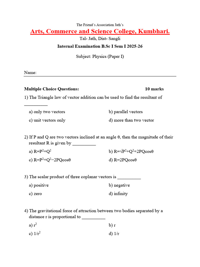 Internal Paper I | PDF