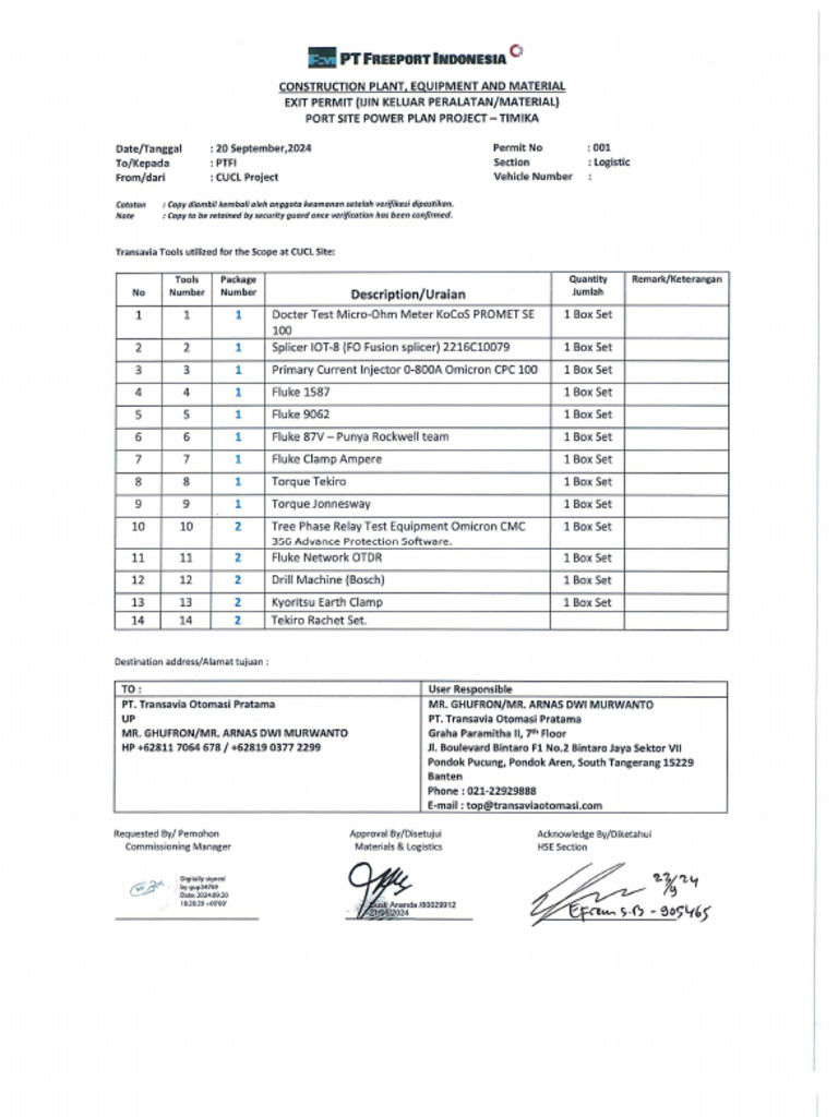 Exit Permit | PDF