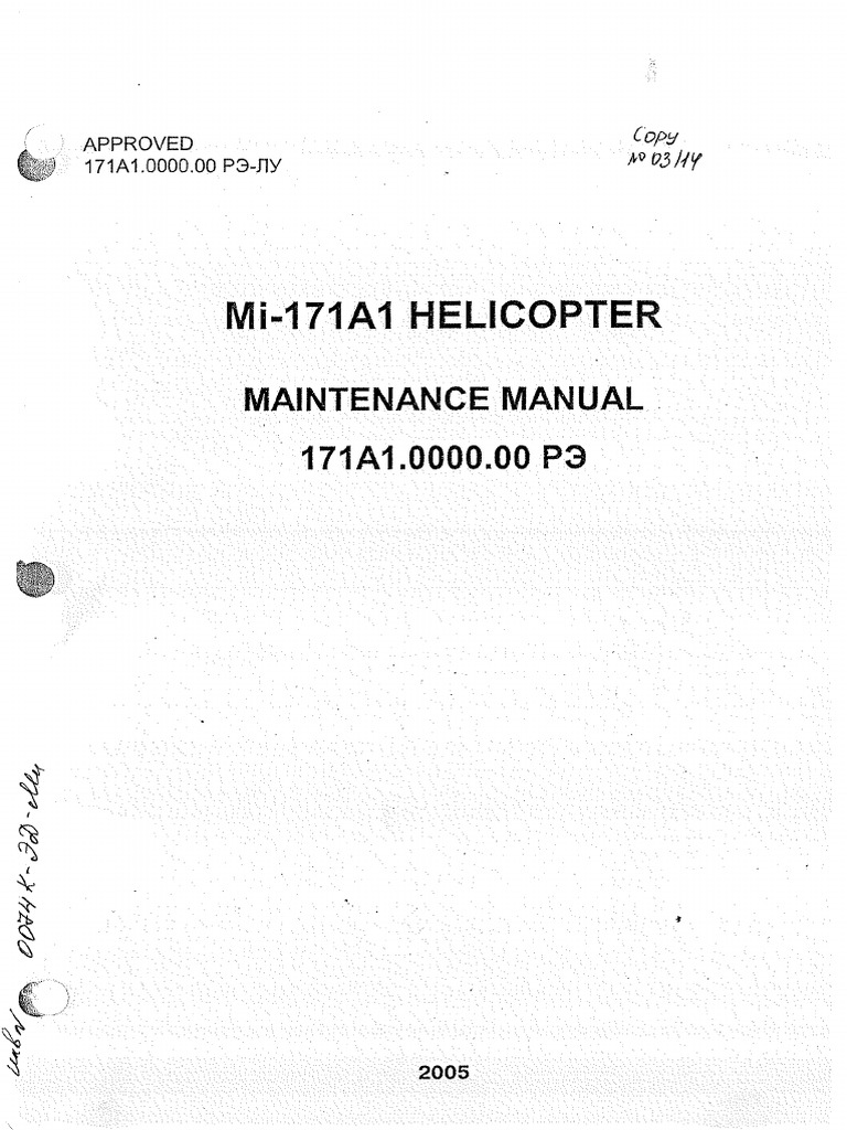 Maintenance Manual Book Iii Parte 1 Mi 171 | PDF