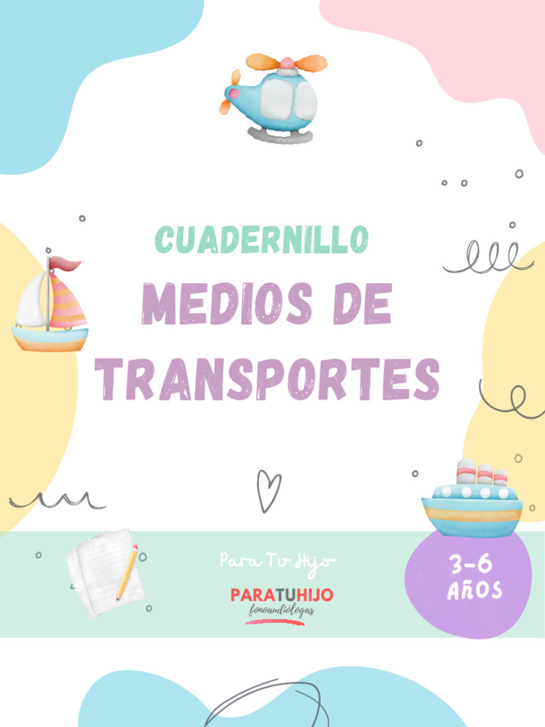 Actividades de Transportes para Niños | PDF