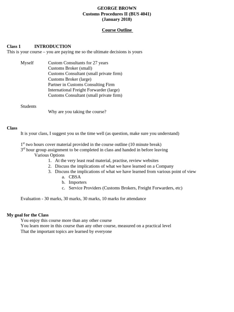 BUS 4041 - Course Material - Week 1 | PDF