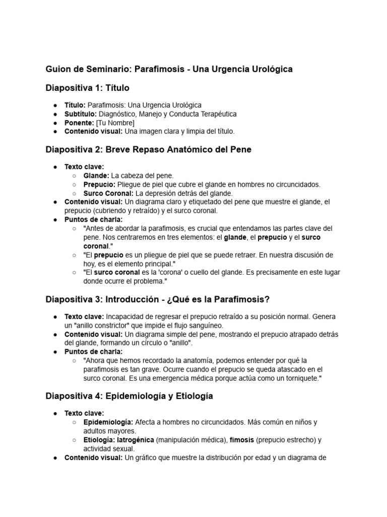 Parafimosis: Urgencia Urológica Esencial | PDF | Circuncisión ...
