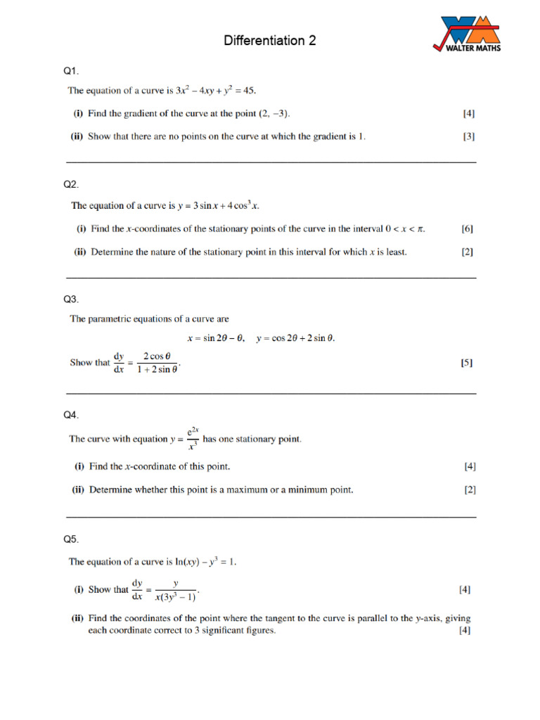 Differentiation 2 | PDF